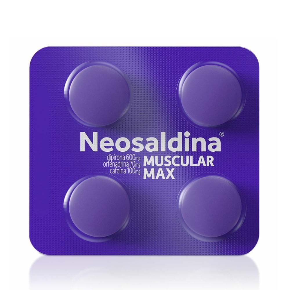 Neosaldina Muscular Max Dipirona 600mg + Citrato de Orfenadrina 70mg ...
