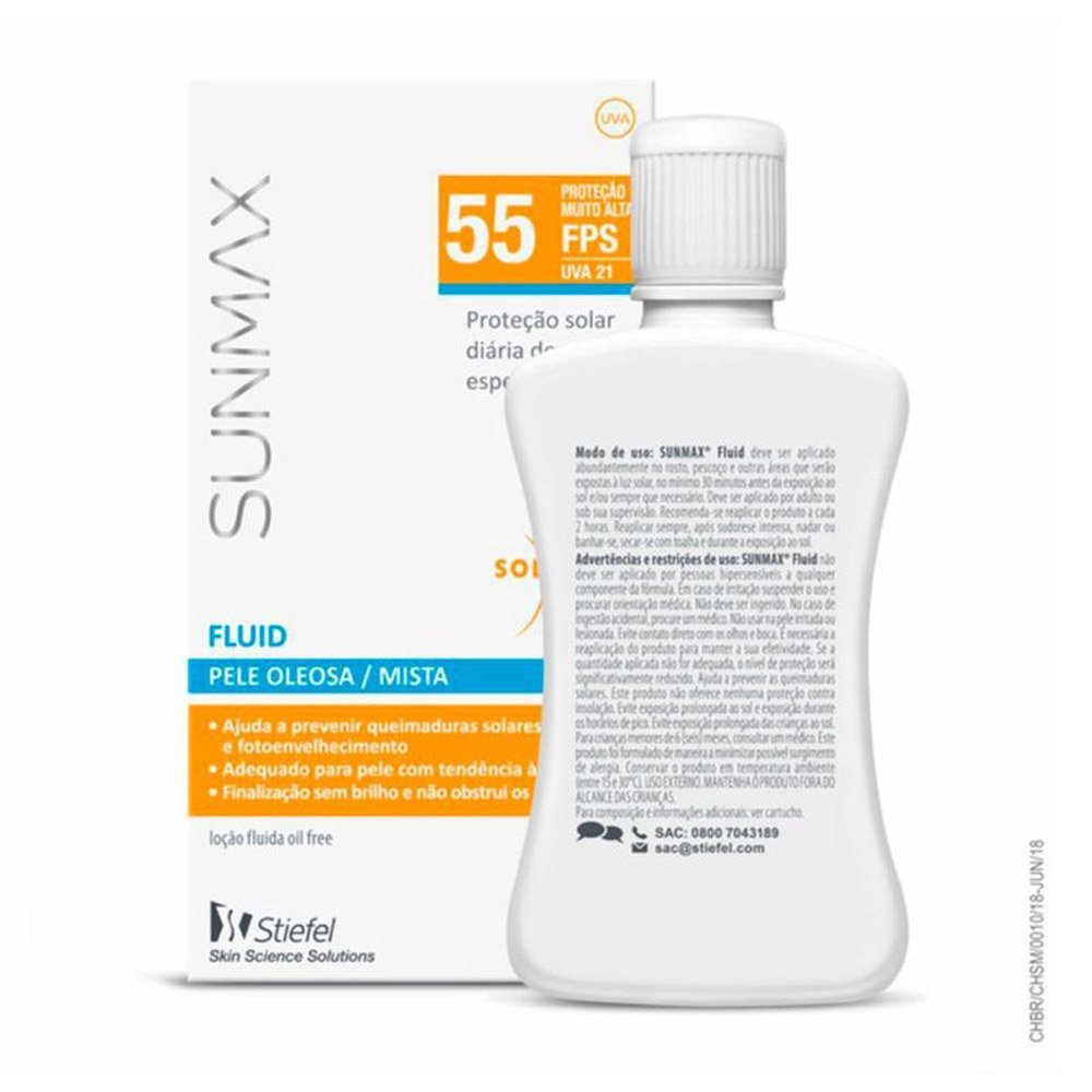 Protetor Solar Sunmax Fluid FPS55 60g