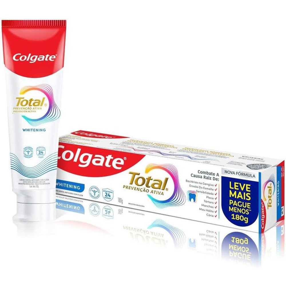 Creme Dental Colgate Total 12 Whitening 180g
