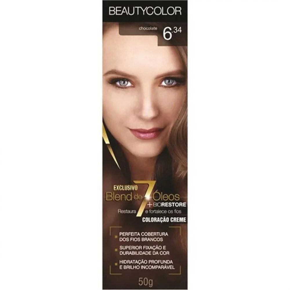 Coloração Beauty Ind 6.34 Chocolate