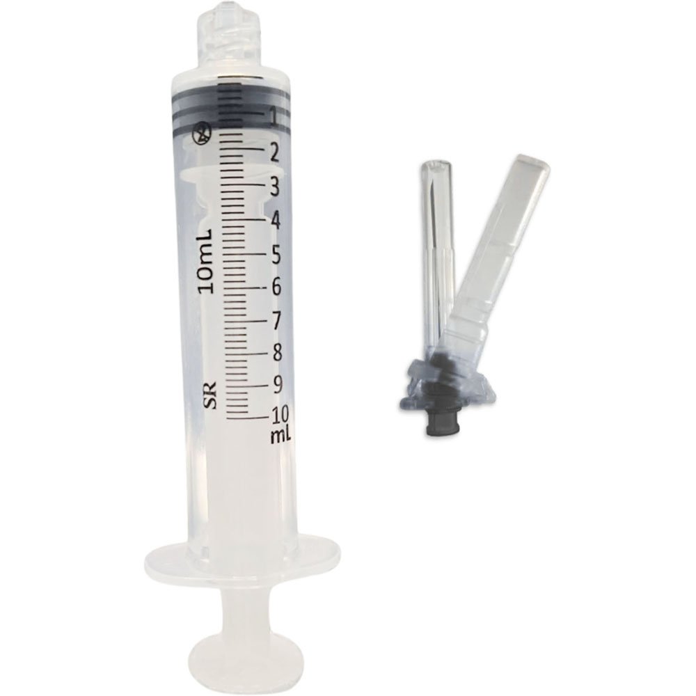 Seringa 10ml Luer Lock com Agulha 25x7 Dispositivo de Segurança SR
