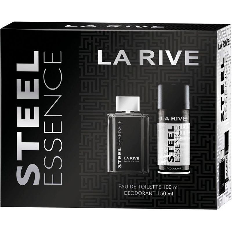 Kit Steel Essence La Rive Eau de Toillette 100ml + Desodorante 150ml
