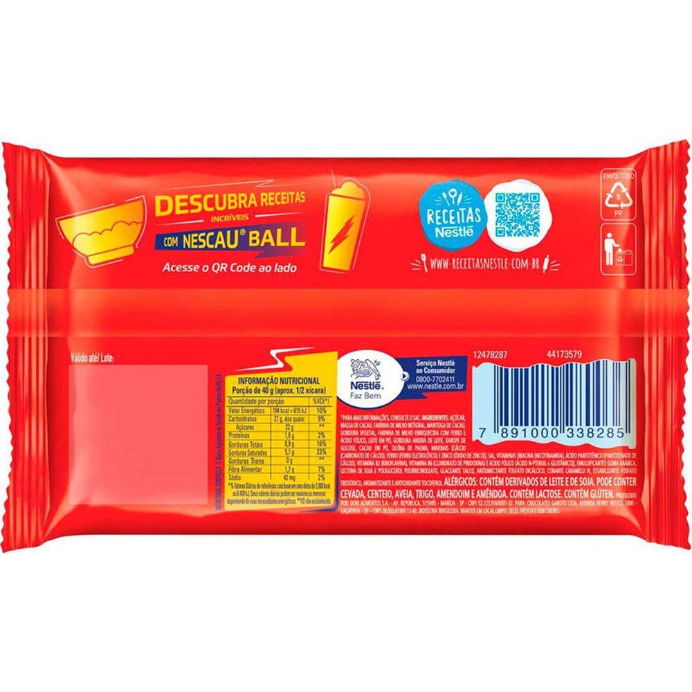 Nescau Ball Chocolate ao Leite 75g
