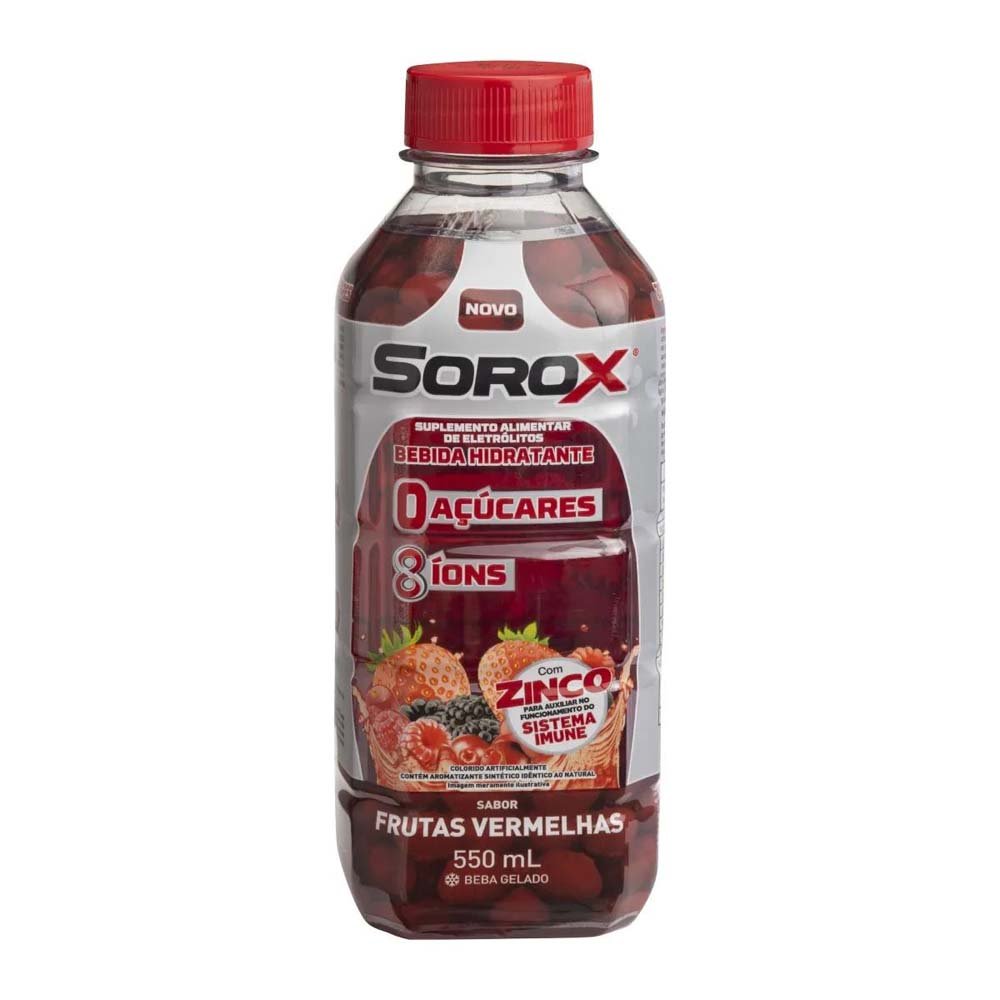 Bebida Hidratante Sorox Sabor Frutas Vermelas 550ml