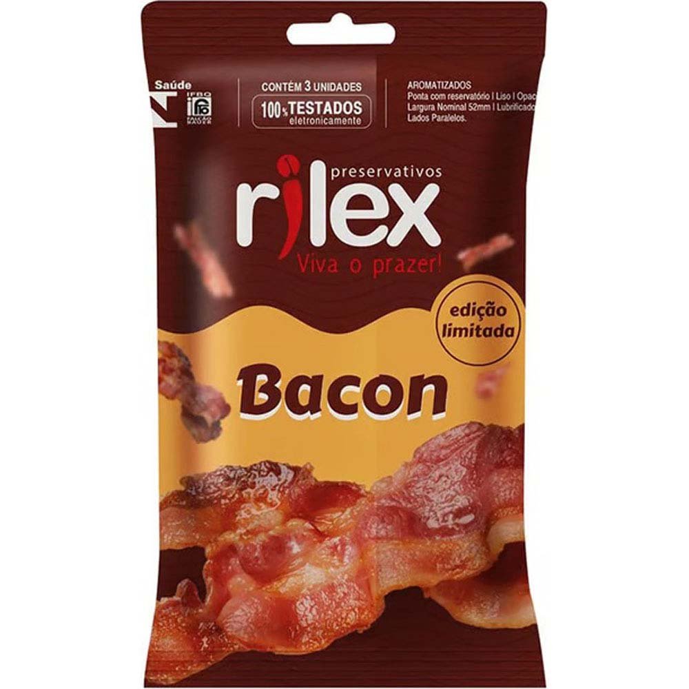 Preservativo Aroma Bacon Rilex 3 Unidades | Bemol Farma
